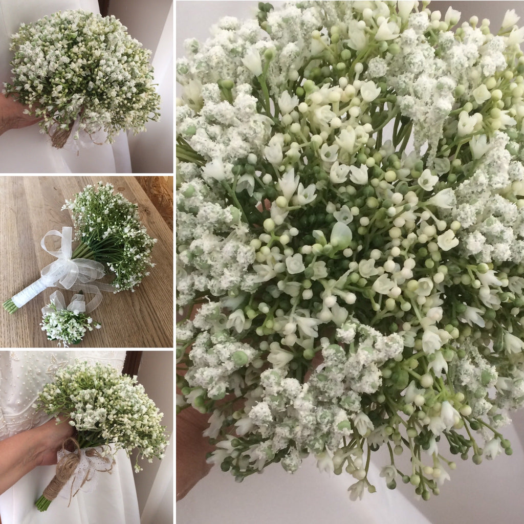 A wedding bouquet collection of artificial Gypsophila – AbigailRose